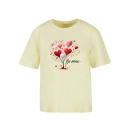F4NT4STIC Shirt 'Herzbaum Be Mine!' female Yellow size XXL