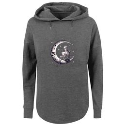 F4NT4STIC Sweatshirt 'Gothic Valentinstag Skelett Mond' Damen Gr&ouml;&szlig;e M dunkelgrau / wei&szlig;