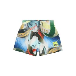 Molo Badeshorts 'Niko' Jungen Größe 146/152 blau / hellgelb / dunkelgrün / weiß