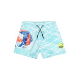 Molo Badeshorts 'Niko' Jungen Größe 110/116 aqua / dunkelblau / rot
