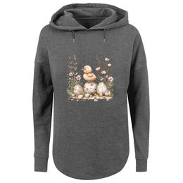 F4NT4STIC Sweatshirt 'Ostern K&uuml;ken Ei Blumen' female Grey size XL