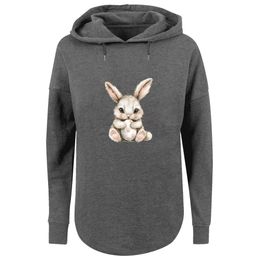 F4NT4STIC Sweatshirt 'Niedlicher Osterhase mit Ei' Damen Gr&ouml;&szlig;e L beige / dunkelgrau / pink / wei&szlig;