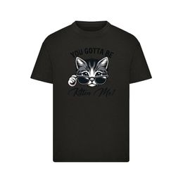 F4NT4STIC Shirt 'K&auml;tzchen You Gotta Be Kitten Me!' boy Black size 146/152