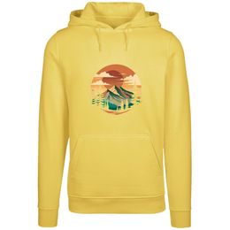 F4NT4STIC Sweatshirt 'Sonnenuntergang Berglandschaft' Herren Gr&ouml;&szlig;e L gelb / mischfarben