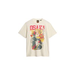 Superdry & Co T-Shirt 'Osaka' Herren Gr&ouml;&szlig;e XXXL gelb / dunkelgrau / grenadine / offwhite