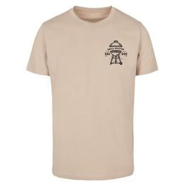 F4NT4STIC Shirt 'Vatertag Grill Master F&uuml;r BBQ-V&auml;ter' male Beige size 4XL