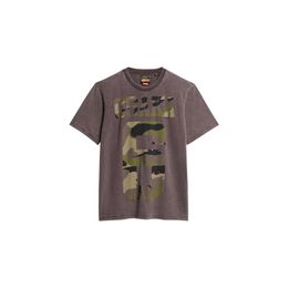 Superdry & Co T-Shirt 'Osaka' Herren Gr&ouml;&szlig;e XXL braun / gr&uuml;n / schwarz