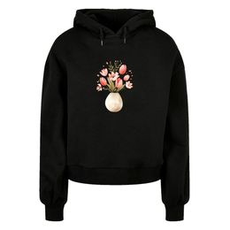 F4NT4STIC Sweatshirt 'Rosa Fr&uuml;hlingsblumenstrau&szlig; in Vase' female Black size XXL