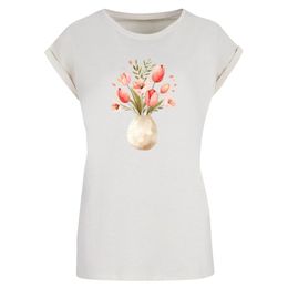F4NT4STIC Shirt 'Rosa Fr&uuml;hlingsblumenstrau&szlig; in Vase' female Beige size S