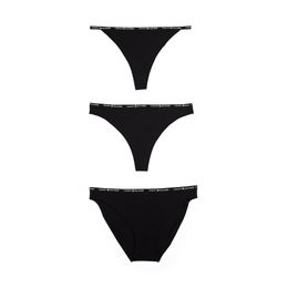 Tommy Hilfiger Underwear Set: 2 String+Slip Damen Gr&ouml;&szlig;e L schwarz / wei&szlig;