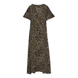 Véro Moda VERO MODA Kleid 'VMAlba' Damen Größe 40 ecru / braun / karamell / schwarz Winterkleid