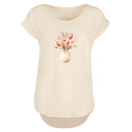 F4NT4STIC Shirt 'Rosa Fr&uuml;hlingsblumenstrau&szlig; in Vase' female Beige size XXL