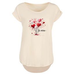 F4NT4STIC T-Shirt 'Herzbaum Be Mine!' Damen Gr&ouml;&szlig;e 5XL sand