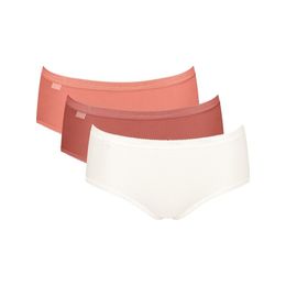 Sloggi Panty 'Basic+ Midi' female Red, White size 42