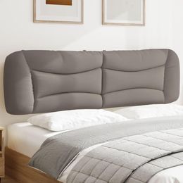 vidaXL Kopfteil-Kissen "Hvar" Taupe 180 cm Stoff