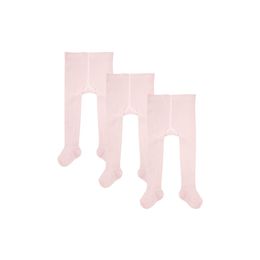 Camano Jungen Strumpfhose "Strumpfhose 3er Pack", Gr. 74, rosa, 75% Baumwolle, 22% Polyamid, 3% Elasthan, Strumpfhosen