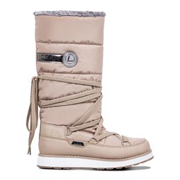 Luhta Damen Snowboots "TAHTOVA MS", Gr. 38, beige, Leder, Synthetik, Textil, Schuhe, Winterboots, Winterstiefel, Winterschuhe, wasserdicht und