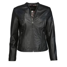 JCC Damen Bikerjacke "125302", schwarz, Gr. 42, Obermaterial 100% Leder, Lamm / Futter: 100% Polyester, Jacken