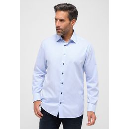 Eterna Herren Langarmhemd "MODERN FIT", blau, Gr. 39, Twill, 100% Baumwolle, Hemden, NON IRON (b&uuml;gelfrei)