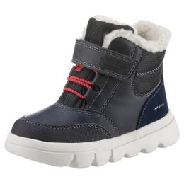Geox Baby Lauflernschuh "B WILLABOOM BOY B ABX", Gr. 20, blau, Lederimitat, Textil, Veloursleder, Schuhe, Mit Amphibiox TEX-Membrane