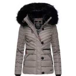 Navahoo Damen Winterjacke "Wisteriaa", grau, Gr. S, Oberstoff: 100% Polyester; Futter: 100% Polyester; Wattierung: 100% Polyester; &Auml;rmelfutter: 100%