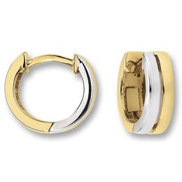 ONE ELEMENT Damen Paar Creolen "Ohrringe Creolen aus 333 Gelbgold", Damen, Gelbgold 333 Gold, gold, Gelbgold 333, Gold, Ohrringe, Damen Gold Schmuck