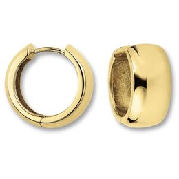 ONE ELEMENT Damen Paar Creolen "Ohrringe Creolen aus 333 Gelbgold &Oslash; 15,5 x 7,0 mm", Damen, Gelbgold 333 Gold, gold, Gelbgold 333, Gold, Ohrringe,
