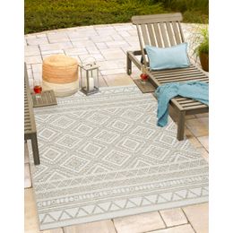 Teppich the carpet, B:80cm H:1mm L:150cm, beige, Polypropylen, Flur, Teppiche, "Calgary", moderner robuster In und Outdoor Teppich
