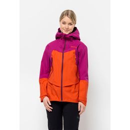 Jack Wolfskin Damen Skijacke "ALPSPITZE PRO 3L JKT W", orange, Gr. XL, OBERSTOFF 100% POLYAMID 1.FUTTER 88% POLYAMID, 12% ELASTHAN 2.FUTTER 100%