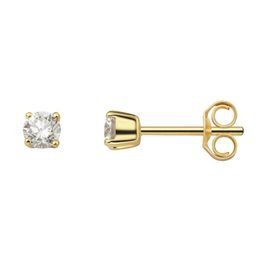 ONE ELEMENT Damen Paar Ohrhänger "0.30 ct Diamant Brillant Ohrringe Ohrstecker aus 585 Gelbgold", Damen, 0,3, Diamanten Gelbgold 585 Gold, gold,