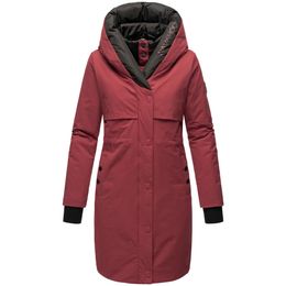 Navahoo Damen Kurzmantel "Snowelf", rot, Gr. XS, Obermaterial: 45% Baumwolle, 55% Nylon, Futter: 100% Polyester, Wattierung: 100% Polyester,