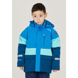 ZIGZAG Jungen Skijacke "Taylora", blau, Gr. 116, mehrfarbig, 90% Polyester, 10% Elasthan, Jacken, mit wind- und wasserdichter TPU-Membran