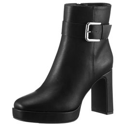 ANISTON SHOES Damen Stiefelette, Gr. 39, schwarz, Lederimitat, Schuhe, Abendstiefelette mit Plateau - NEUE KOLLEKTION
