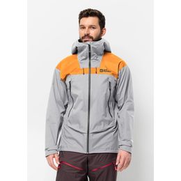 Jack Wolfskin Herren Skijacke "ALPSPITZE PRO 3L JKT M", grau, Gr. M, OBERSTOFF 100% POLYAMID 1.FUTTER 88% POLYAMID, 12% ELASTHAN 2.FUTTER 100%