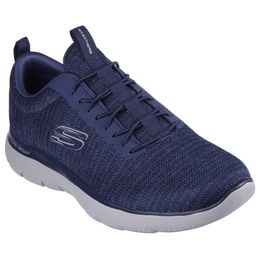 Skechers Herren Slip-On Sneaker "SUMMITS-", Gr. 44, blau, Textil, Schuhe, Slipper, Freizeitschuh, Halbschuh mit Elastic Schnürsenkel