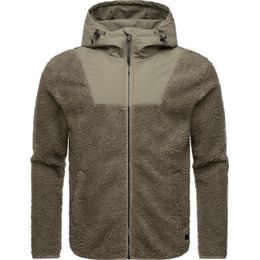 Ragwear Herren Fleecejacke "Adar", braun, Gr. XXL, Fleece, Obermaterial: 100% Polyester, Innenfutter: 100% Polyester, Jacken, Angesagte Herren