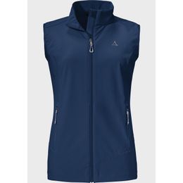 Sch&ouml;ffel SCH&Ouml;FFEL Damen Funktionsweste "Softshell Vest Tonion L", blau, Gr. 38, Oberstoff : Aussenseite: 92% Polyester 8% Elasthan Innenseite: 100% Polyester