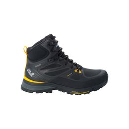 Jack Wolfskin Herren Trekkingschuh "FORCE TREKKER TEXAPORE MID M", Gr. 6,5, gelb, Main Material: 100% Polyamide; Second Material Lining Sole: 100%