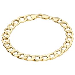 Luigi Merano Herren Panzerarmband "glanz, Gold 585", 21cm, Gelbgold 585, gold, Gelbgold 585, Armb&auml;nder