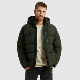 PME-Legend PME LEGEND Herren Steppjacke "Short jacket BREWSTER Crunchy", grau, Gr. L, unifarben, Web, Obermaterial: 100% Polyamid, Jacken, mit abnehmbarer Kapuze