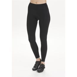 Endurance Damen Radhose "Juvel W Long Tights Gel-Pad", schwarz, Gr. 40, unifarben, 72% Nylon, 28% Elasthan, Hosen, mit komfortabler