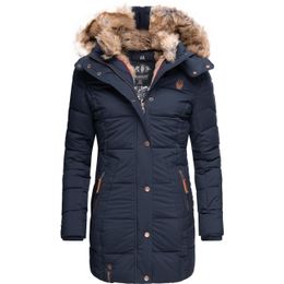 Marikoo Damen Wintermantel "Lieblings Jacke", blau, Gr. S, Oberstoff: 100% Polyester; Futter: 100% Polyester; Wattierung: 100% Polyester;
