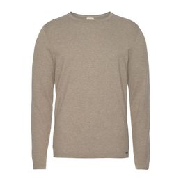 OLYMP Herren Rundhalspullover "OLYMP Strick Casual", braun, Gr. XXL, Obermaterial: 100% Baumwolle, Pullover, Crew Neck