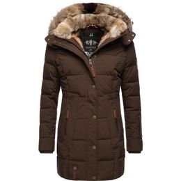 Marikoo Damen Wintermantel "Lieblings Jacke", braun, Gr. XS, Oberstoff: 100% Polyester, Futter: 100% Polyester, Wattierung: 100% Polyester,