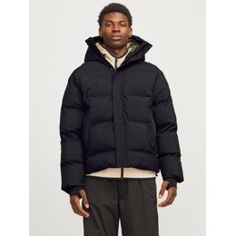 Jack & Jones JACK & JONES Herren Steppjacke "JCOALPHA PUFFER SN", schwarz, Gr. XS, unifarben, Web, Obermaterial: 100% Polyester, Jacken