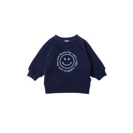 Liliput Mädchen Sweatshirt "Add a little confetti", blau, Gr. 74, bedruckt, 80% Baumwolle, 20% Polyester, Sweatshirts, mit niedlichem Statement-Print