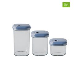 Omada 3er-Set: Vorratsbehälter ''Pull Box'' in Blau - 10% | Aufbewahren-servieren