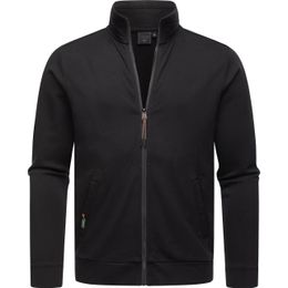 Ragwear Herren Kapuzensweatjacke "Miet", schwarz, Basic, Gr. 4XL, Sweatware, Obermaterial: 55% Baumwolle, 45% Polyester, Sweatjacken, coole Herren
