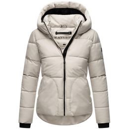 Navahoo Damen Steppjacke "Lachperle XIV", grau, Basic, Gr. XL, Obermaterial: 100% Polyester; Futter: 100% Polyester; &Auml;rmelfutter: 100% Polyester;