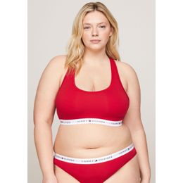 Damen Sport-Bustier, Tommy Hilfiger Underwear, Gr. XL, rot, Stoff, Obermaterial: 53% Baumwolle, 35% Modal, 12% Elasthan, mehrfarbig, BHs, mit